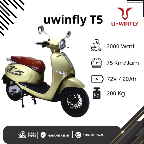 Jual Motor Listrik Uwinfly T5 Gold 2000Watt 72V 32AH Bergaransi Resmi ...