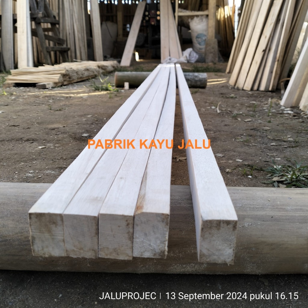Jual Reng Kayu Ukuran 1.5x2.5x200 cm Isi 10 Batang List Stik Reng Kayu ...