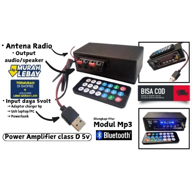 Jual Ampli Mini modul bluetooth | Shopee Indonesia