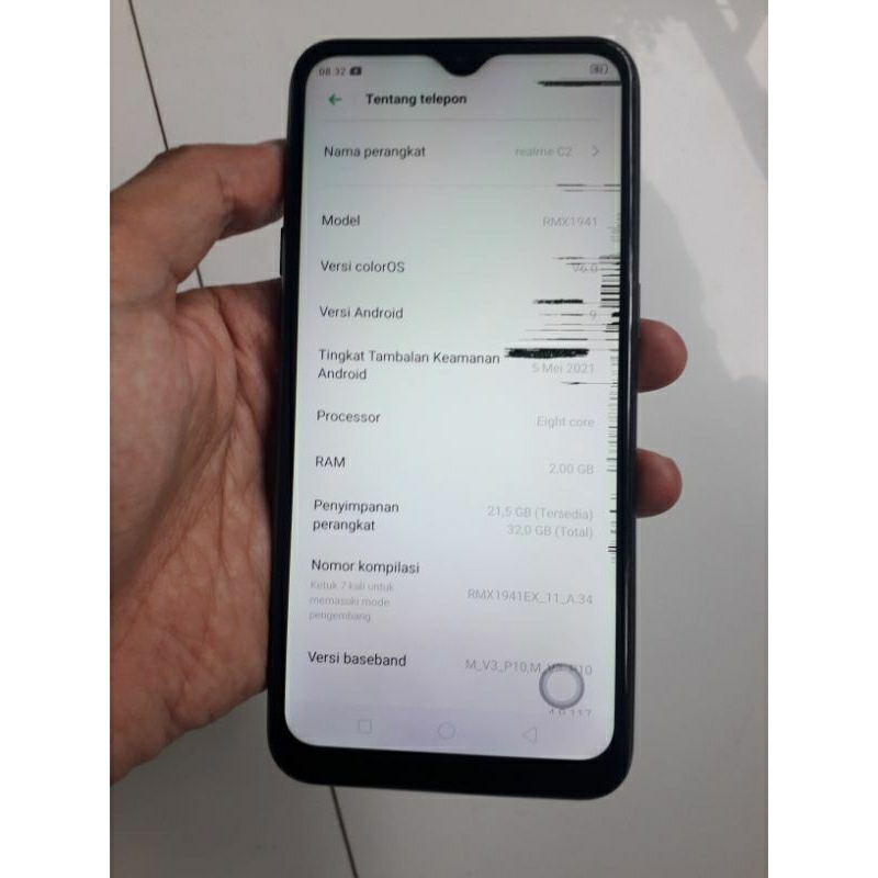 Jual Realme C2 2/32 Minus Layar Hitam sentuhan aman layar ori ( Second ...
