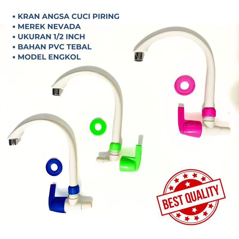 Jual Kran Angsa PVC / Kran Cuci Piring Plastik NEVADA | Shopee Indonesia