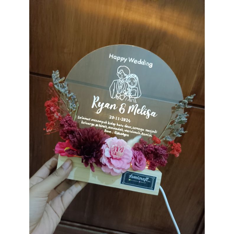 Jual KADO AKRILIK Sweet akrilik hiasan + bunga aesthetic kado untuk ...