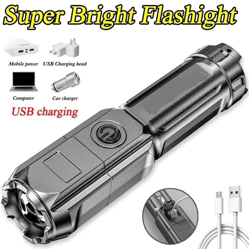 Jual senter LED zoom 4 mode senter swat mini senter cas LED 36W | Shopee Indonesia