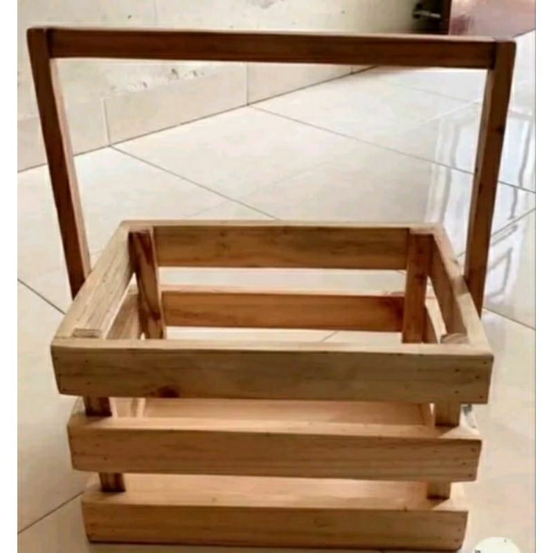 Jual Wooden Storage 40x23x18 Keranjang Kayu Keranjang Buah Keranjang ...