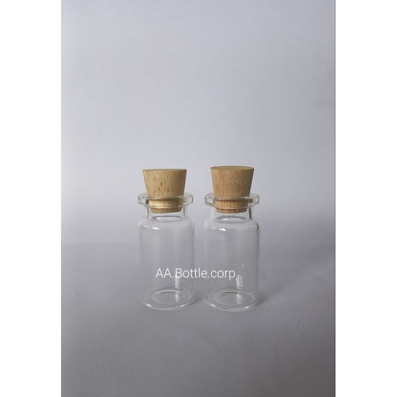 Jual Botol kaca 5ml tutup kayu | Shopee Indonesia