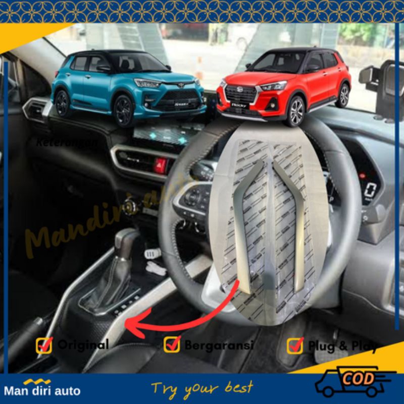 Jual Panel Side Shifter Rocky Raize Original ready kiri kanan | Shopee ...