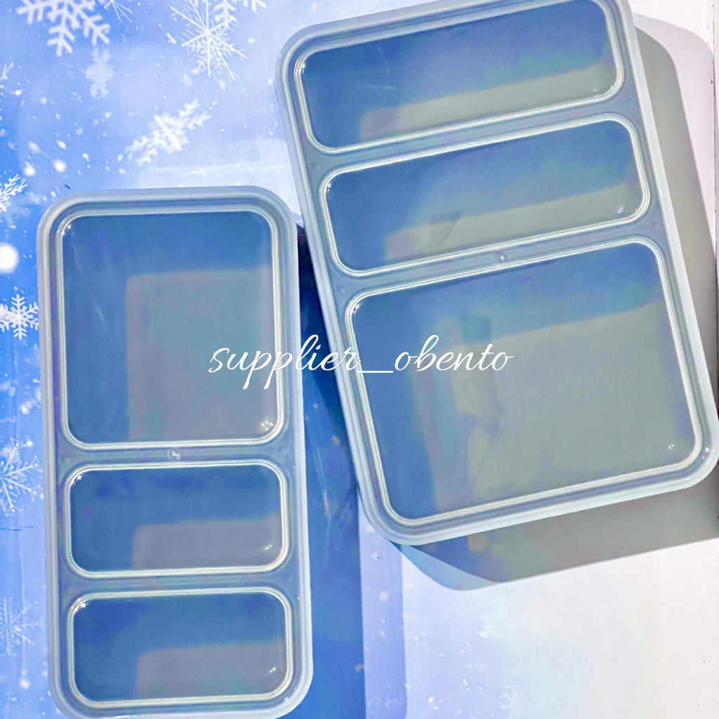 Jual [Daiso] Thin Lunch Box Snack Box Snack Case Storage Container Box ...