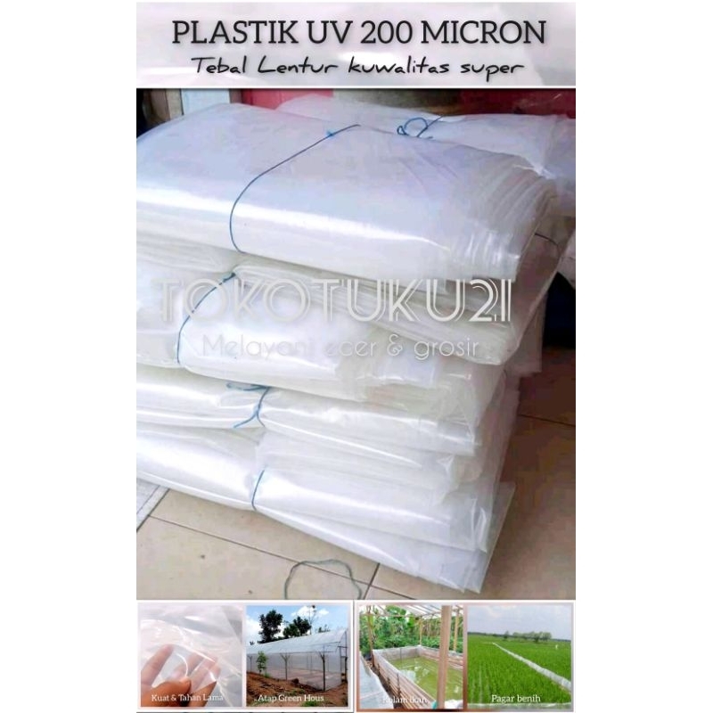 Jual Plastik uv 200 micron ukuran 7-20 meter | Shopee Indonesia