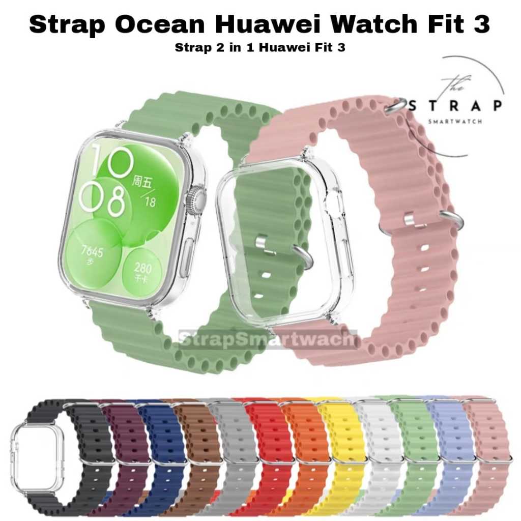 Jual Strap 2 in 1 Huawei Watch Fit 3 Tali Ocean Huawei Fit 3 | Shopee ...