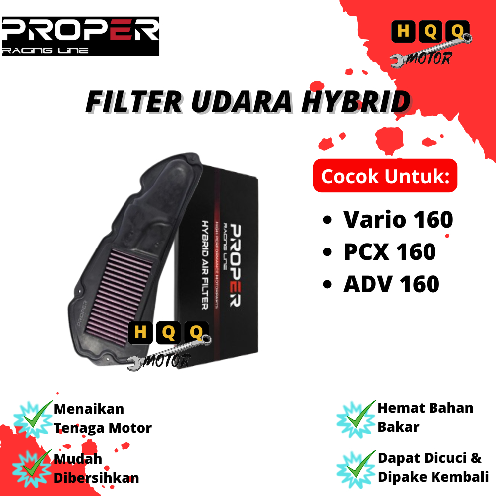 Jual Filter Udara Proper Vario 160, PCX 160, ADV 160 Original Filter ...