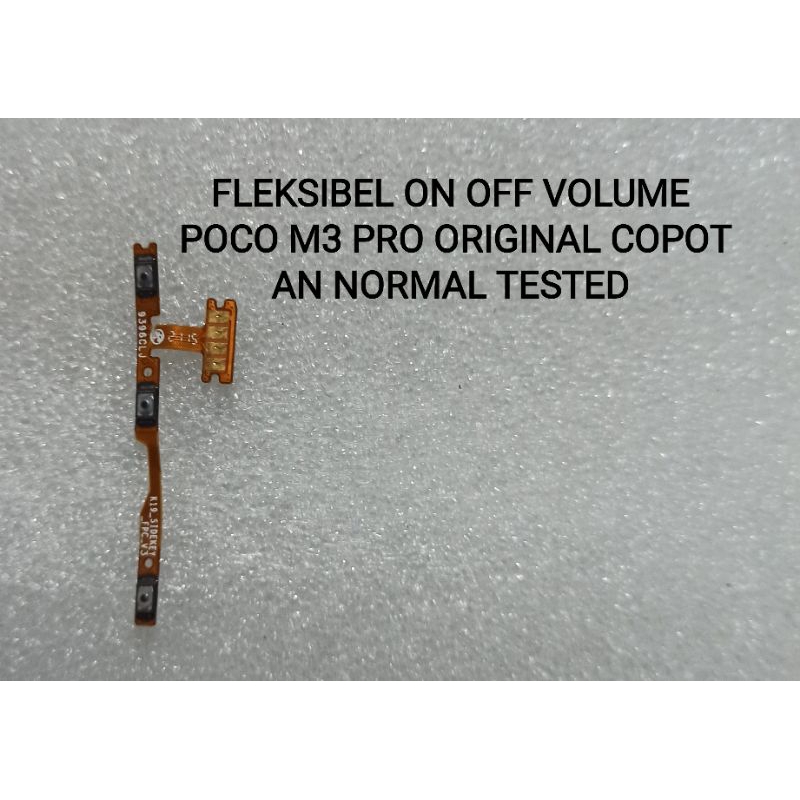 Jual FLEKSIBEL ON OFF VOLUME POCO M3 PRO ORIGINAL COPOTAN NORMAL TESTED ...