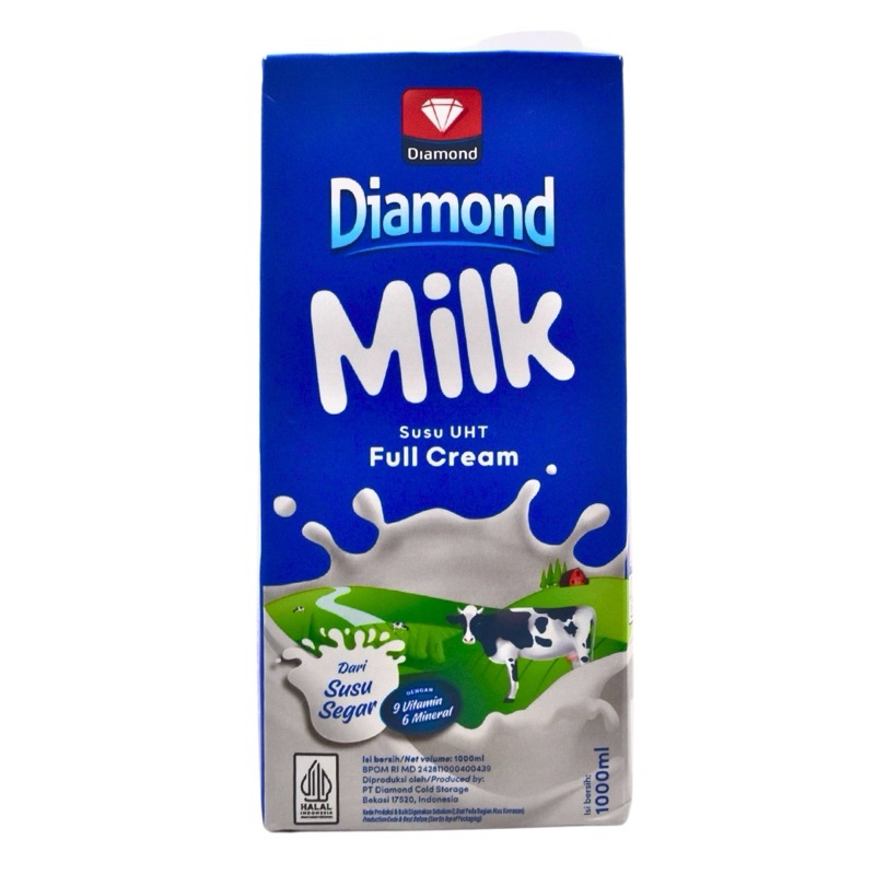Jual Susu UHT DIAMOND Full Cream 1 lt | Shopee Indonesia