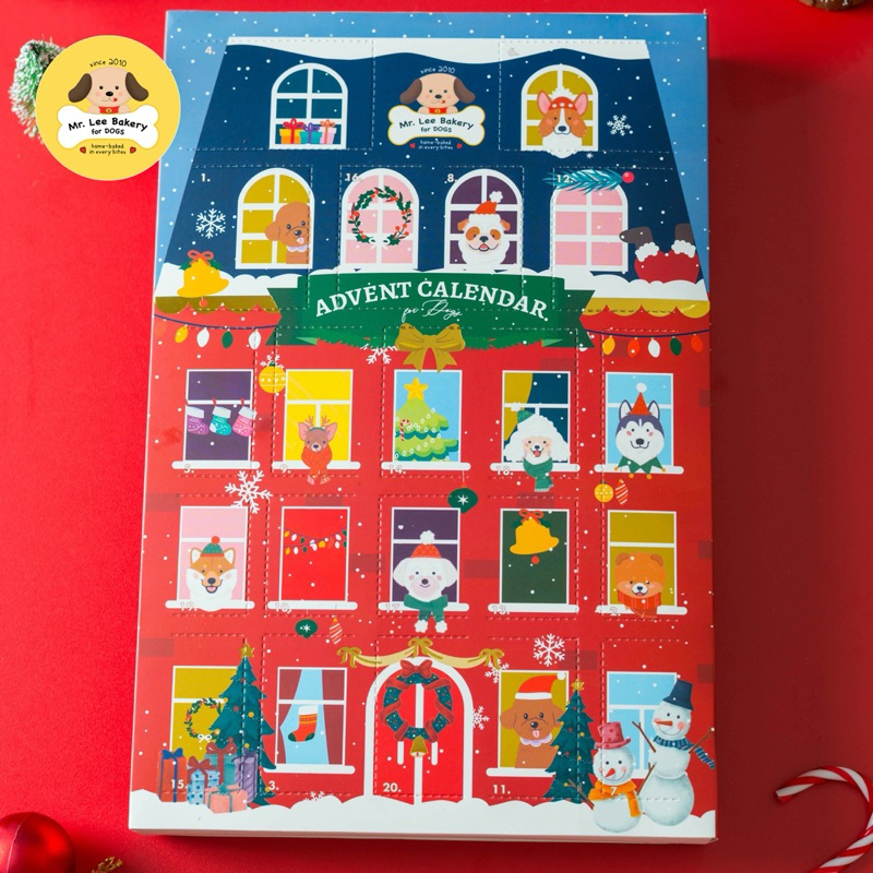 Jual ADVENT CALENDAR FOR DOGS / MRLEEDOGSBAKERY / Christmas Dog Treats ...