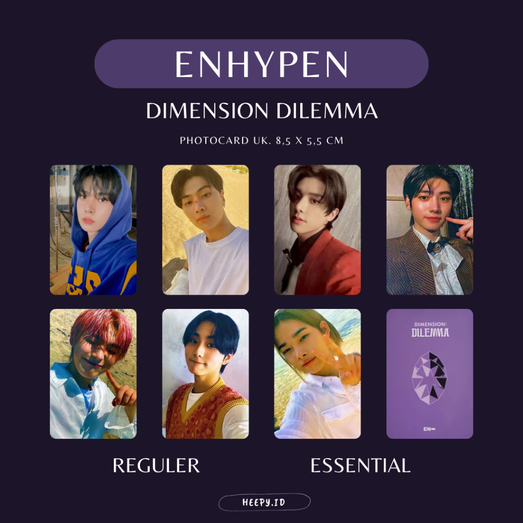 Jual [EN] UNOFFICIAL PHOTOCARD ENHYPEN DIMENSION DILEMMA | Shopee Indonesia