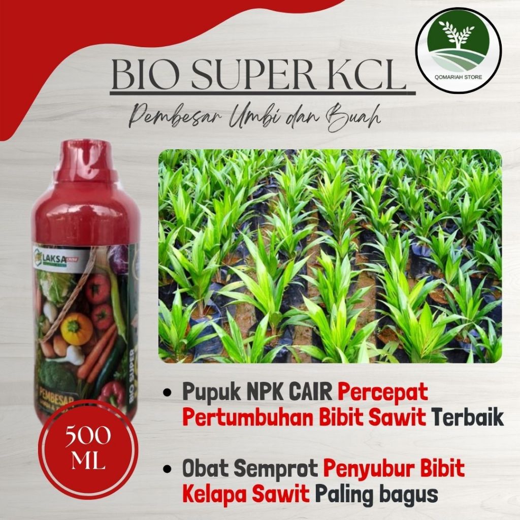 Jual OBAT BOOSTER BIBIT KELAPA SAWIT TERBAIK - BIO KCL 500ML - Pupuk ...