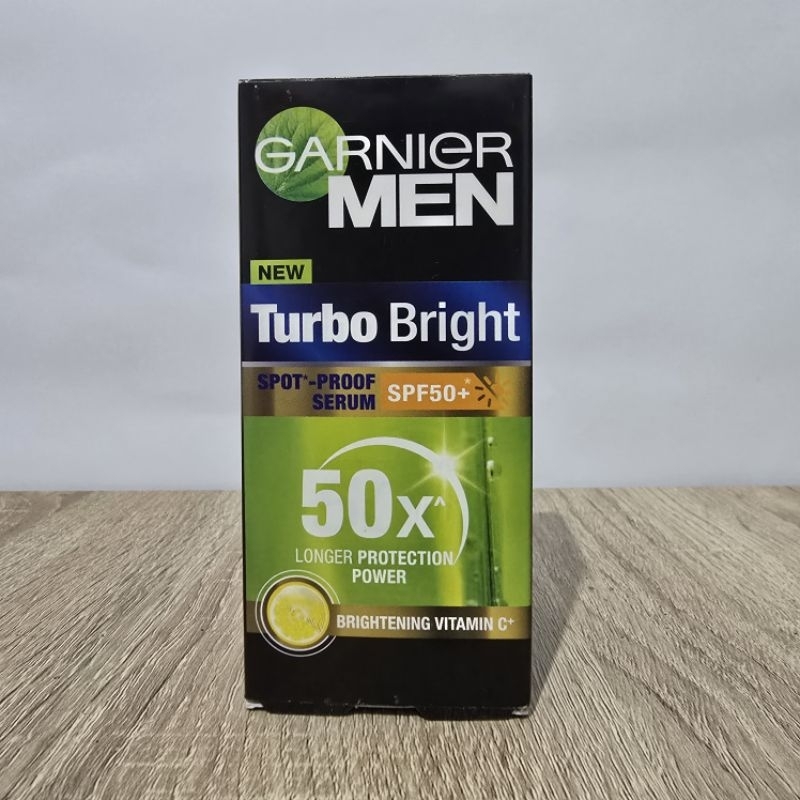 Jual [40 ml] Garnier Men Man Serum Cream Turbo Bright Spot*-Proof Serum SPF50+ 40 ml | Shopee ...