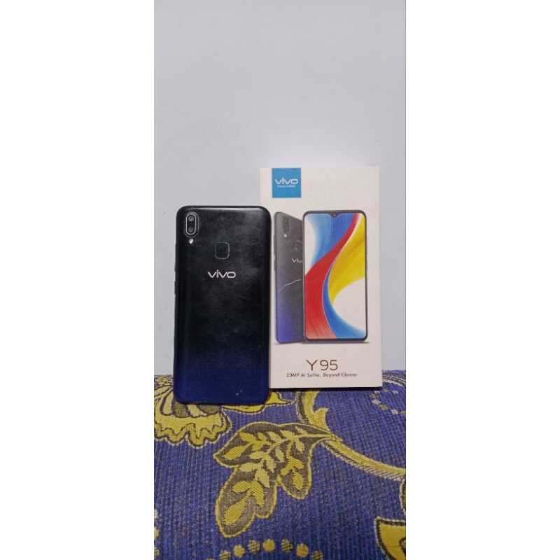 Jual Vivo Y95 Ram 4/32 fulset Normal ( Pernah Ganti LCD) | Shopee Indonesia