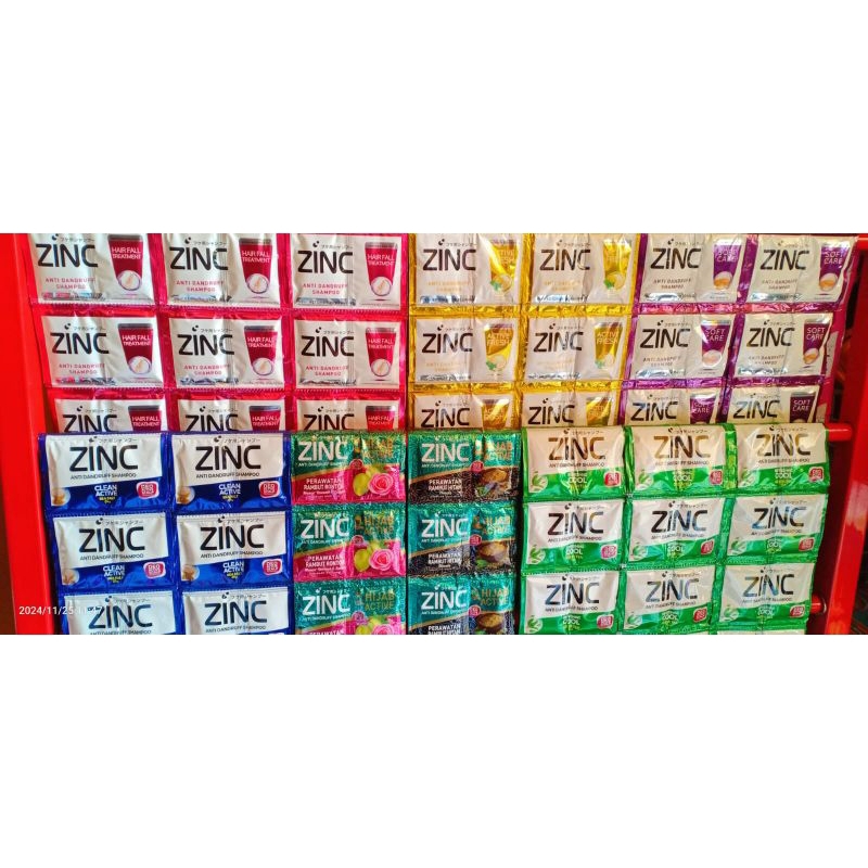 Jual ZINC SHAMPOO RENCENG ISI 24PCSx10ML | Shopee Indonesia