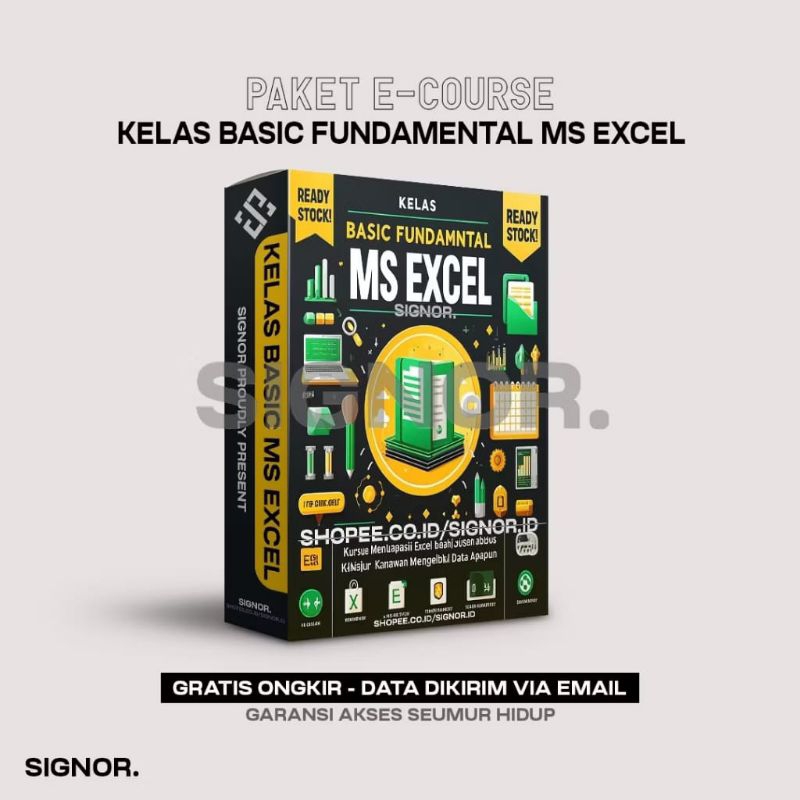 Jual [K8577] Kelas Belajar Basic Fundamental MS Excel - Kursus Menguasai Excel dari nol untuk ...