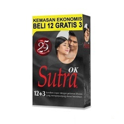 Jual Kondom Sutra OK isi 12s - Kondom Hitam Sutra | Shopee Indonesia
