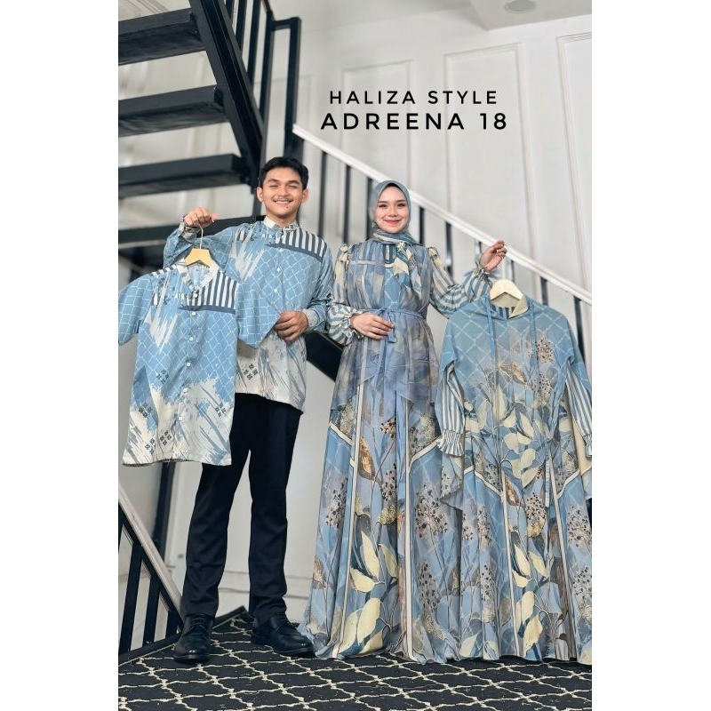 Jual ADREENA 18 | FAMILY SET SARIMBIT 2025 BY HALIZA STYLE HALIZA SYARI ...