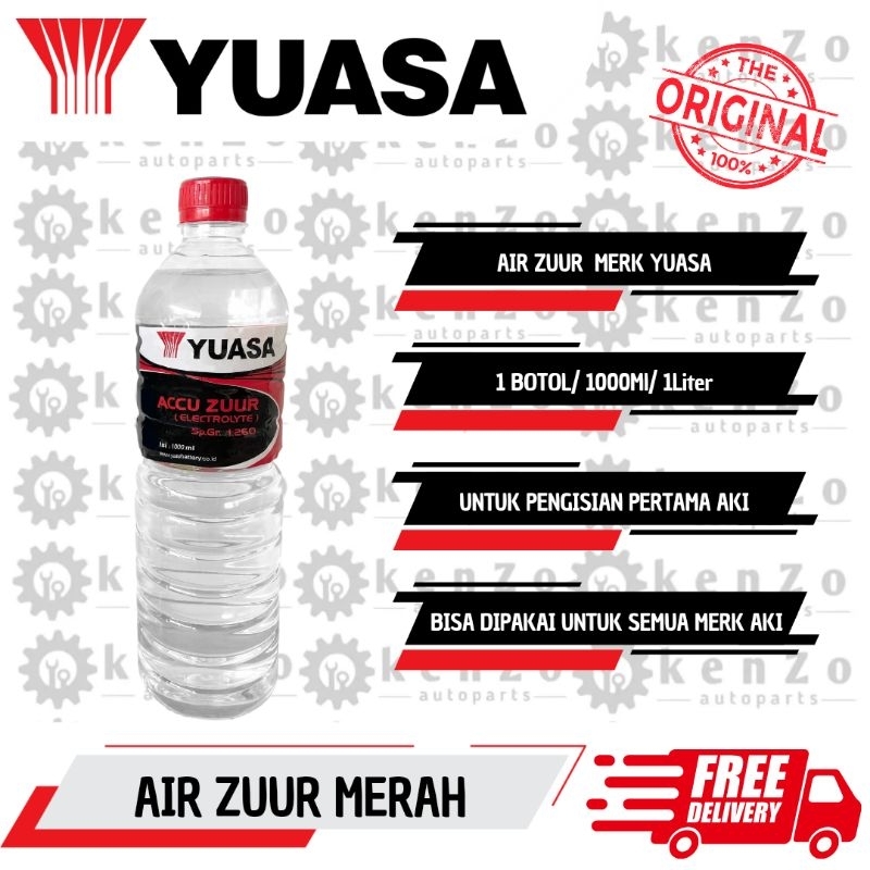 Jual [Original] Air Zuur // Air Aki Isi Pertama // Air Aki Isi Awal ...