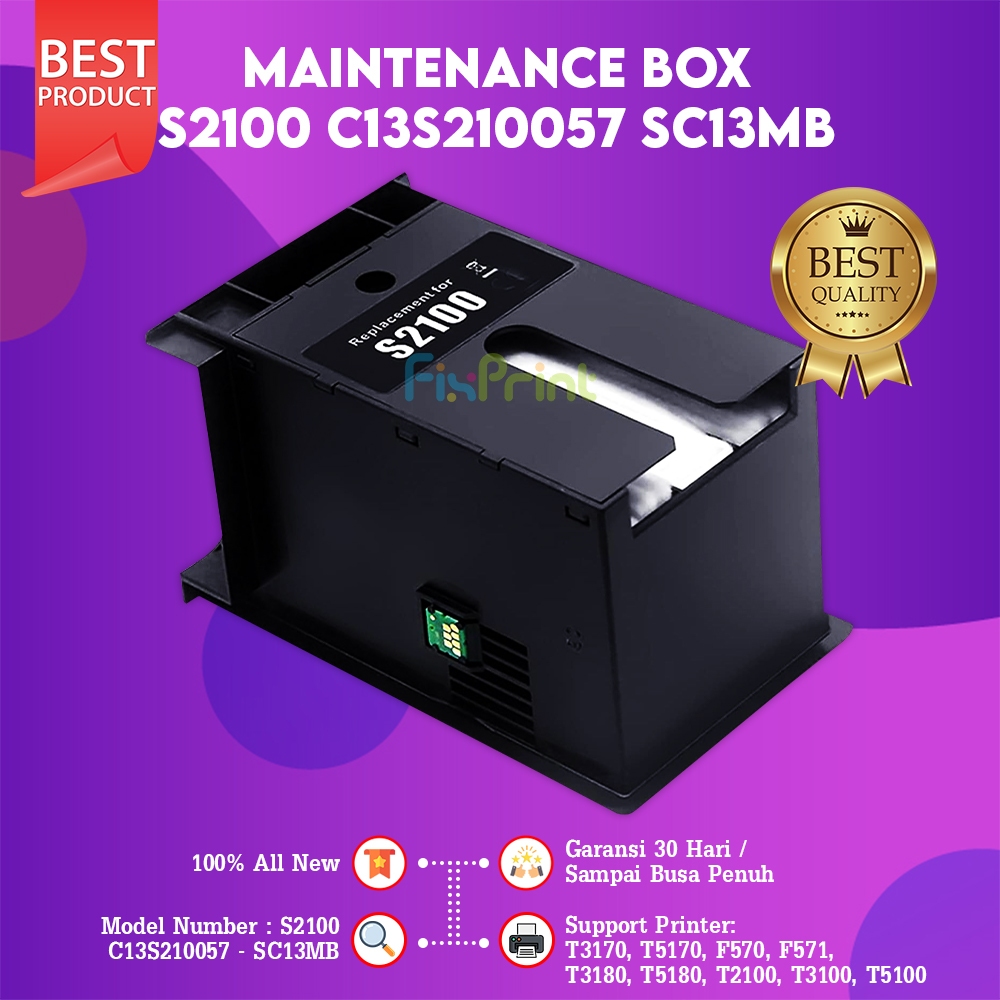 Jual FixPrint Maintenance Box Compatible S2100 Kotak Pemeliharaan ...