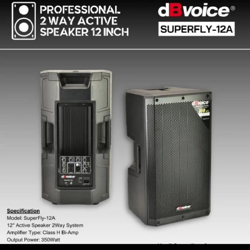 Jual Speaker aktif dBvoice Superfly 12A original active 12inch dB voice ...