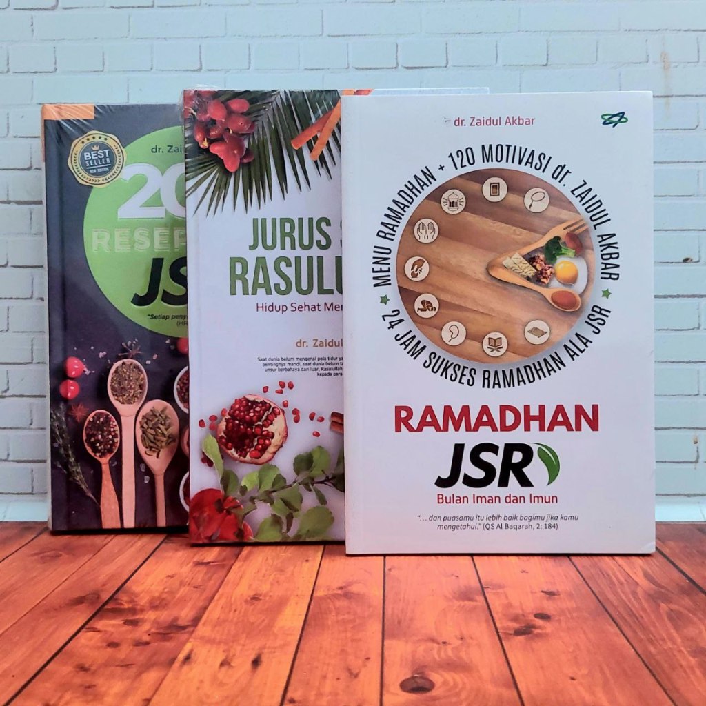 Jual Paket 3 Buku dr. Zaidul Akbar: Jurus Sehat Rasulullah, 200 Resep Sehat JSR, Jurus Sehat ...