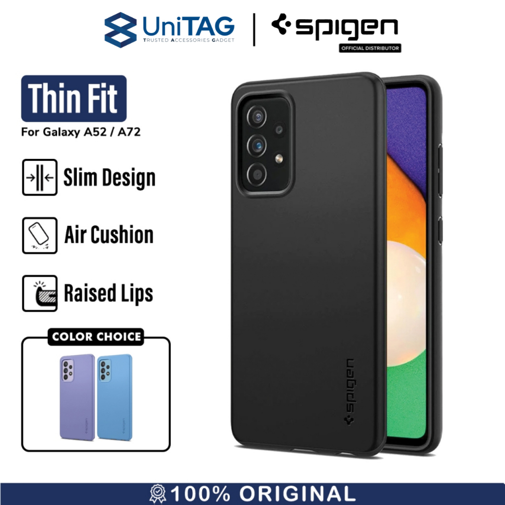 Jual Case Samsung Galaxy A52 / A72 Spigen Thin Fit Slim Hybrid Casing ...