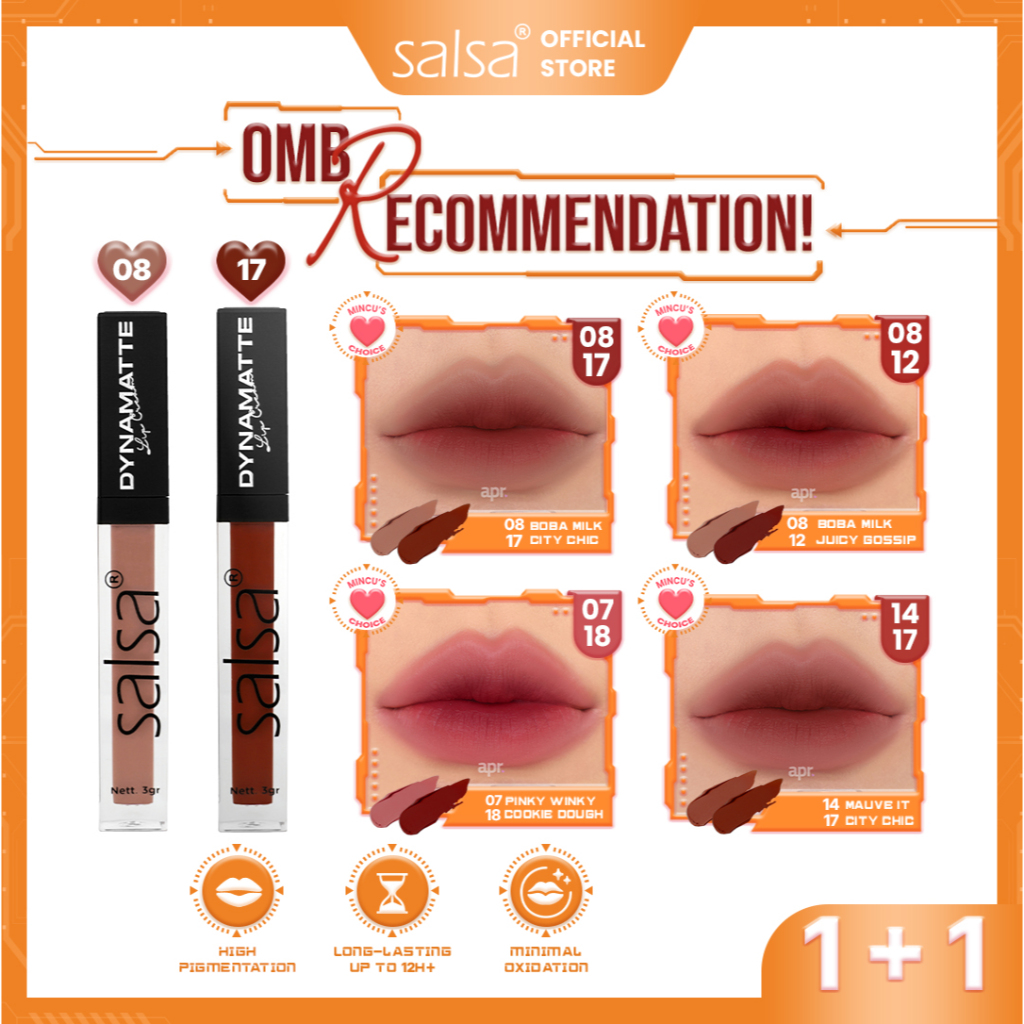 Jual [BUY 1 GET 2] SALSA Dynamatte Lip Cream Ombre Edition - Matte ...