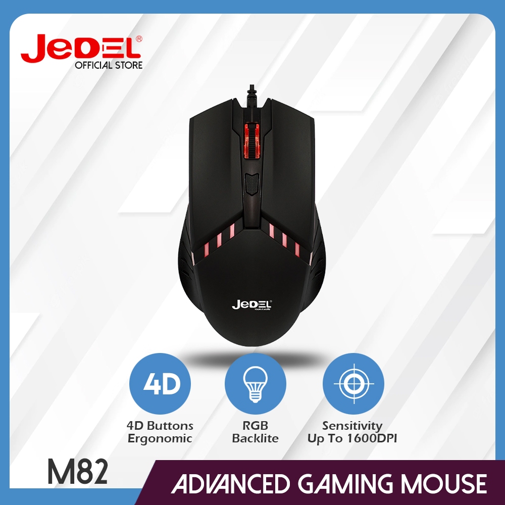 Jual USB LED Backlite Mouse JEDEL M82 | Shopee Indonesia