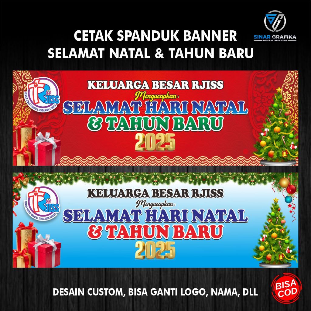Jual SPANDUK NATAL, BANNER IBADAH NATAL & TAHUN BARU (Ukuran 3x1m ...