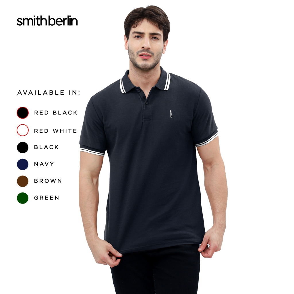 Jual Smith Berlin Kaos Polo Pria Lengan Pendek Paskal Slim Fit Premium ...