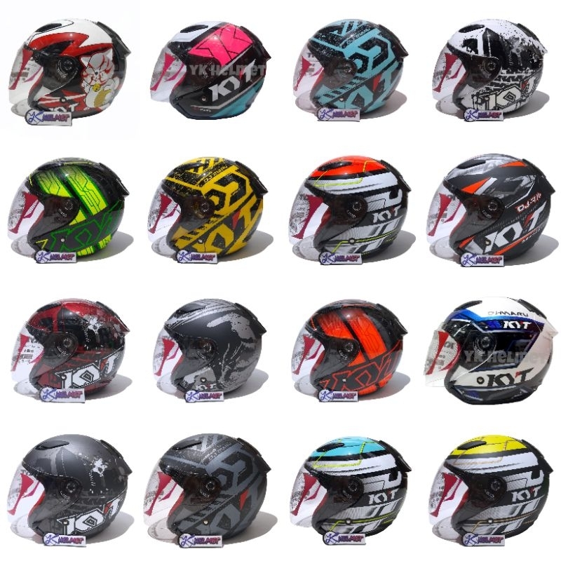 Jual HELM HALF FACE KYT DJ MARU MOTIF helm kyt djmaru | Shopee Indonesia