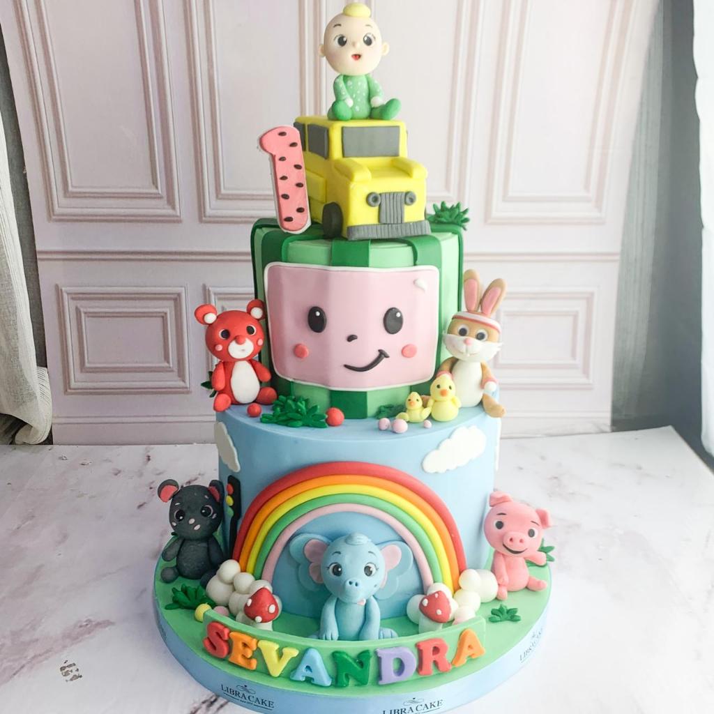 Jual Kue Ulang Tahun/Birthday Cake/Kue Ultah Tema Cocomelon/Kue Birthday Jakarta | Shopee Indonesia