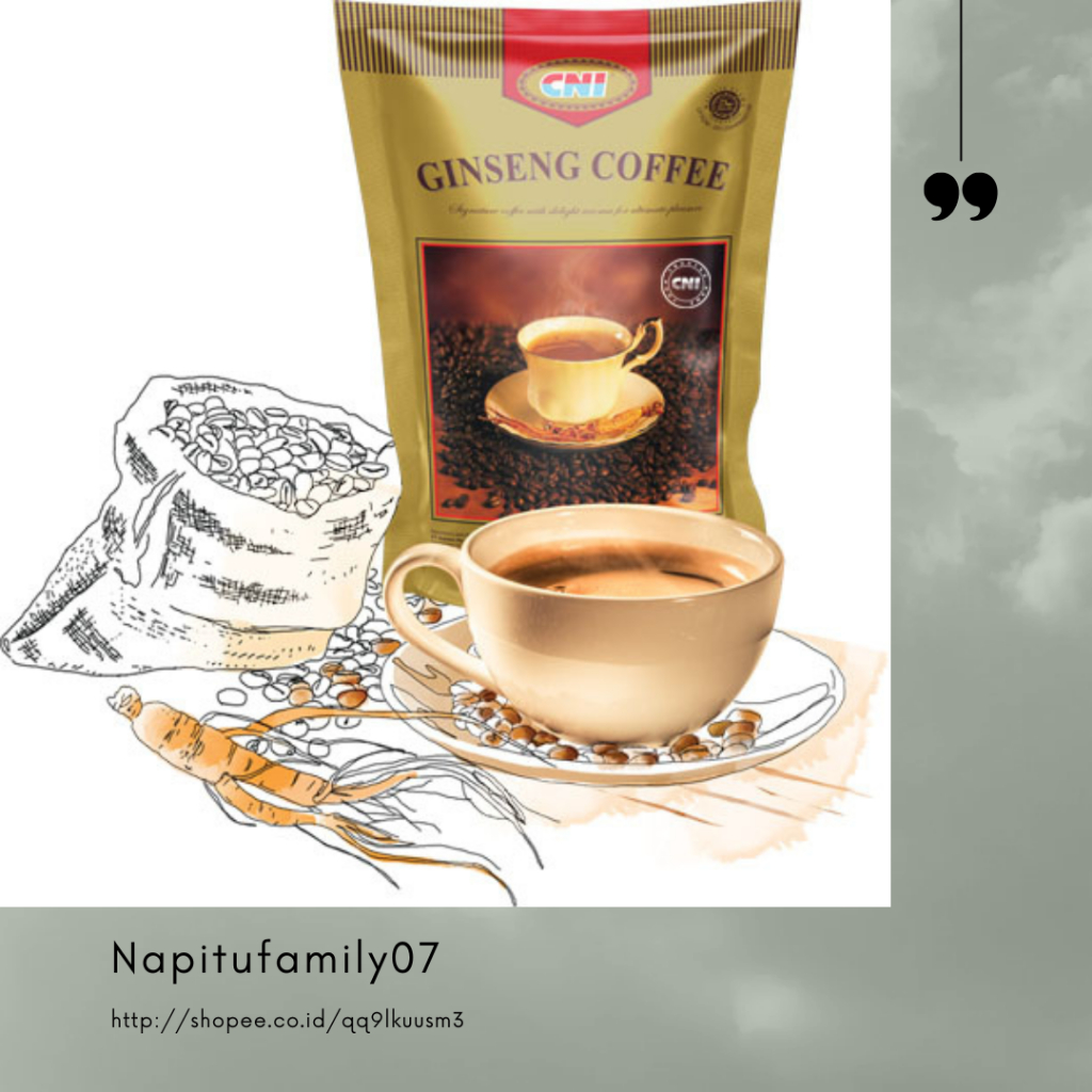 Jual CNI Ginseng Coffee Perpaduan Kopi Arabika, Robusta dan Ginseng ...