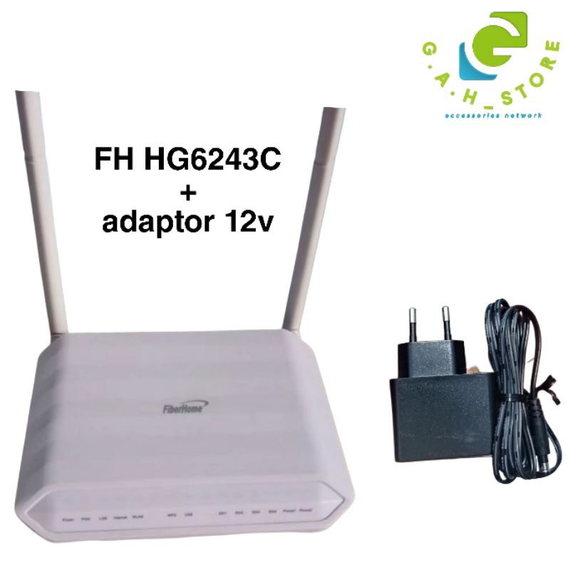 Jual MODEM ONT FIBERHOME HG6243C+adaptor 12v | Shopee Indonesia