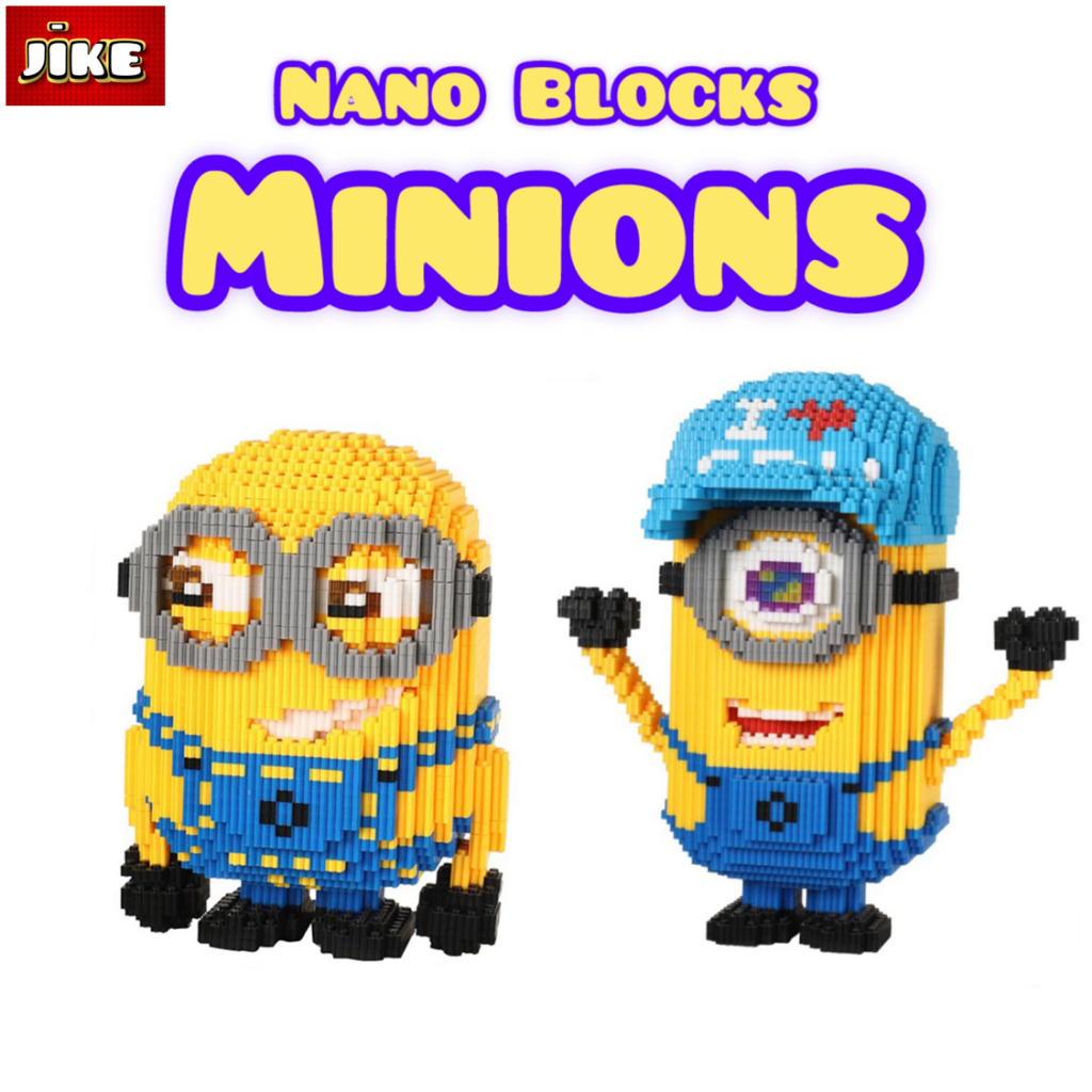 Jual JiKE Nano Blocks Medium Series Character The Minions 3D Model ...