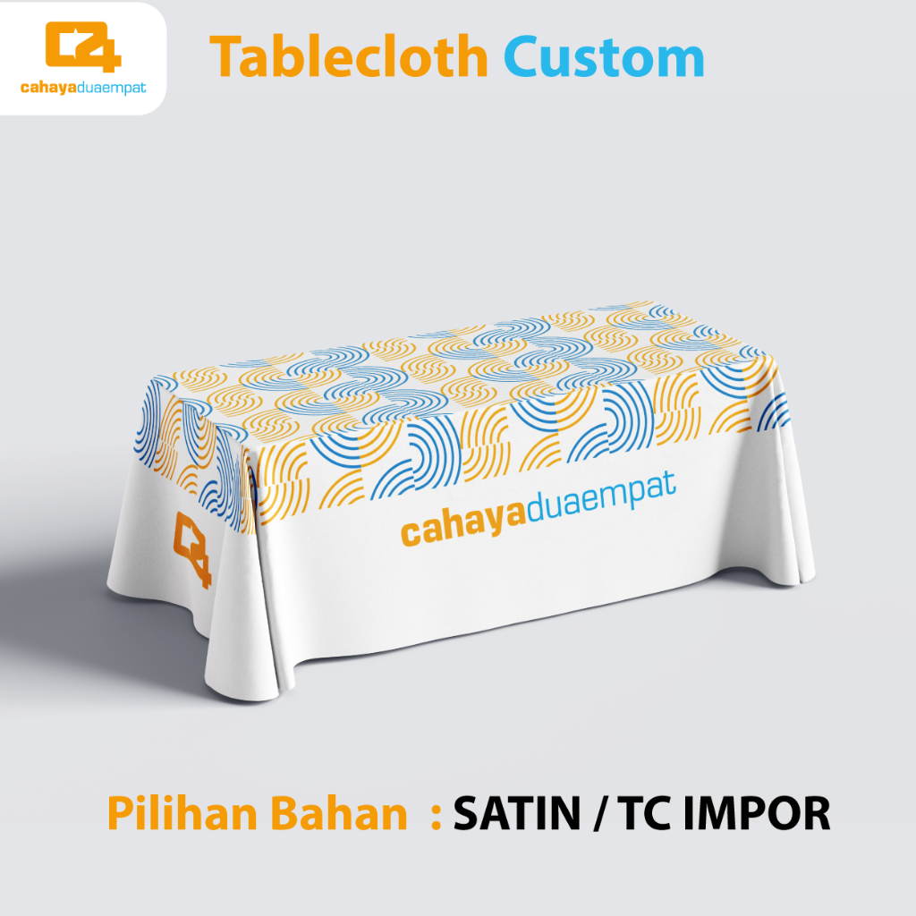 Jual Cetak Taplak Meja Custom Design Ukuran Print Table Cloth | Shopee ...