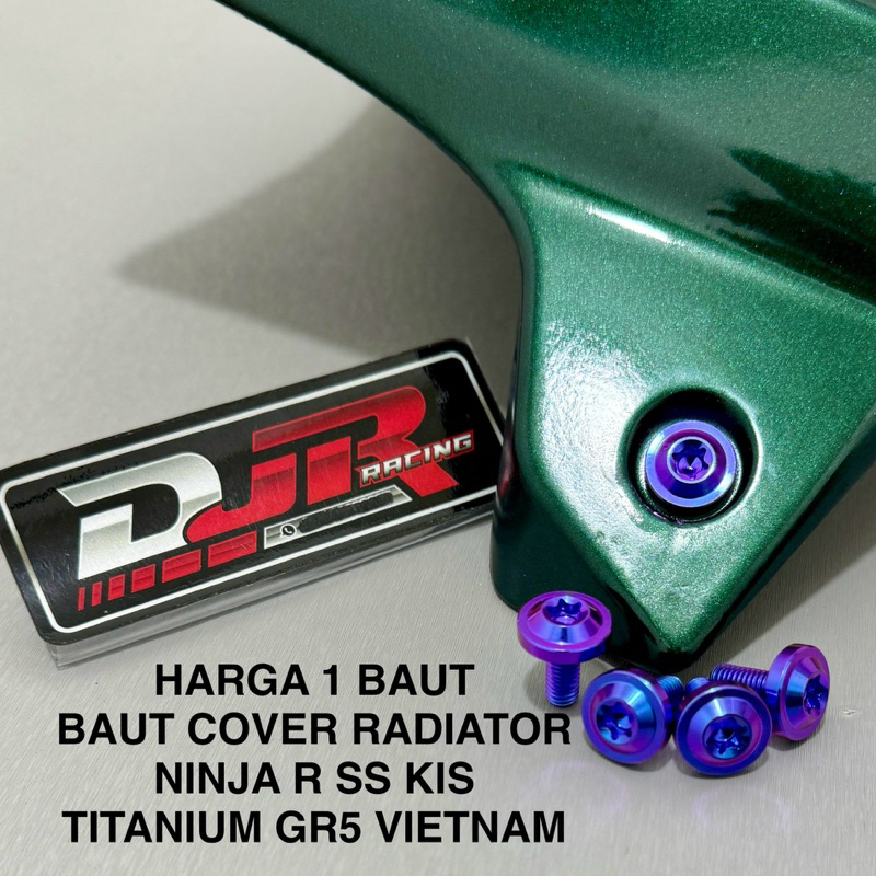 Jual BAUT SAYAP COVER RADIATOR NINJA R SS TITANIUM GR5 original VIETNAM ...