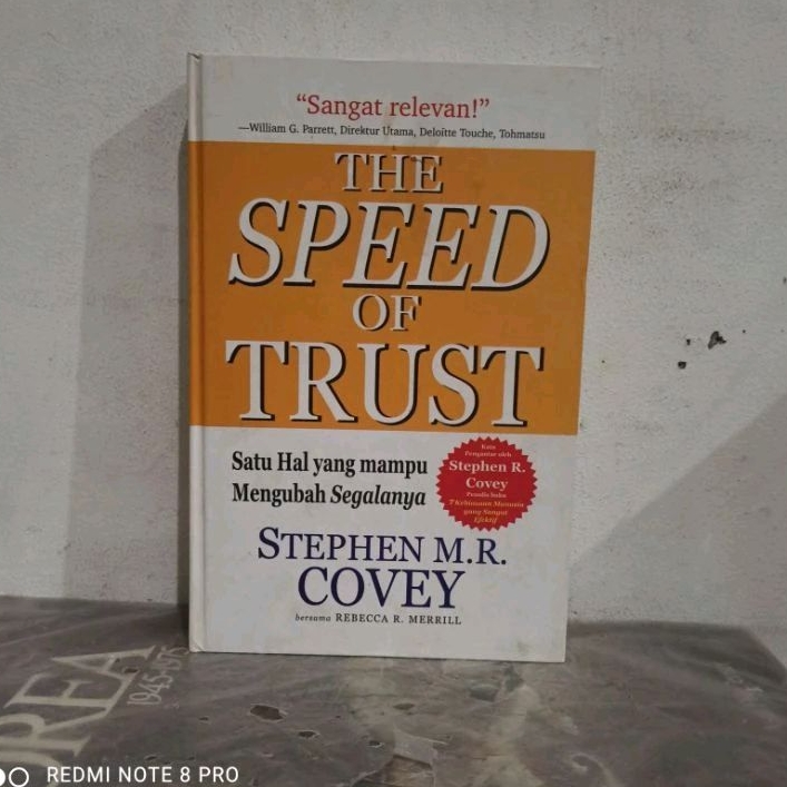 Jual Buku Original THE SPEED OF TRUST STEPHEN M R COVEY Hard Cover ...
