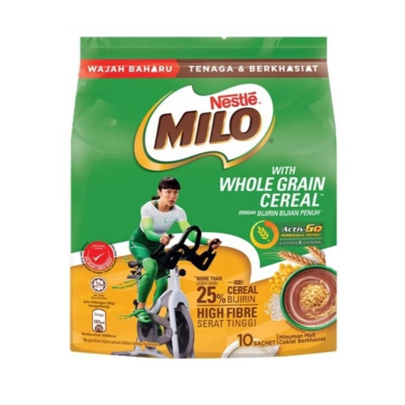 Jual MILO Activ-Go Whole Grain Sereal (10 sachet) | Shopee Indonesia