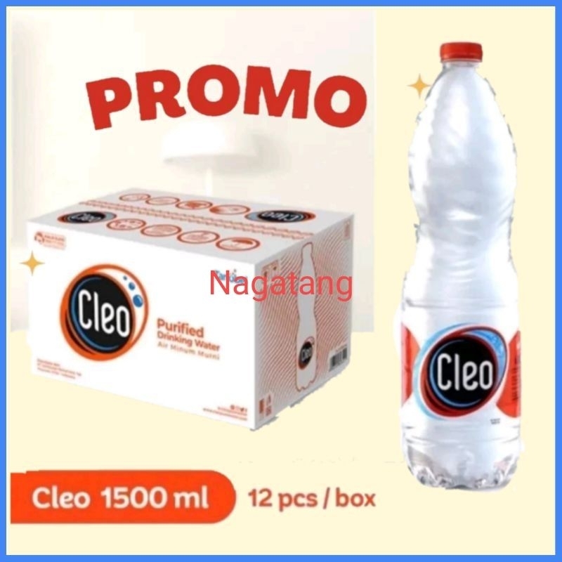 Jual CLEO AIR MINERAL 1500ML 1 KARTON ISI 12 BOTOL | Shopee Indonesia