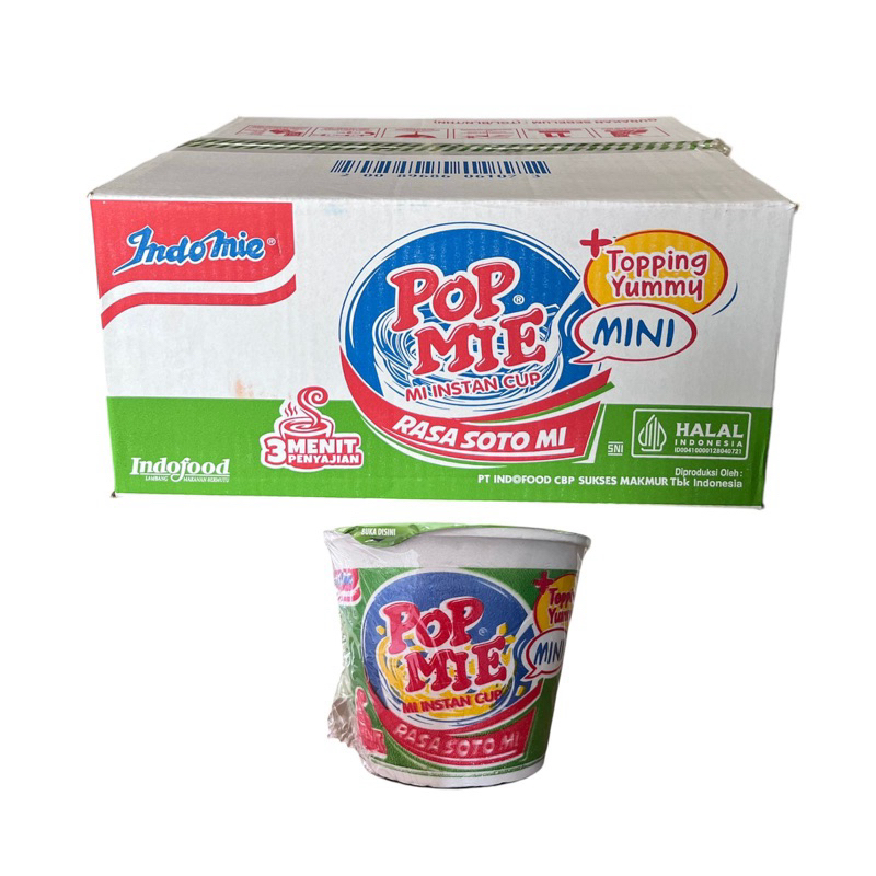 Jual 1 ctn - Pop Mie Mini Rasa Soto ( 1 Dus isi 24 pcs ) | Shopee Indonesia