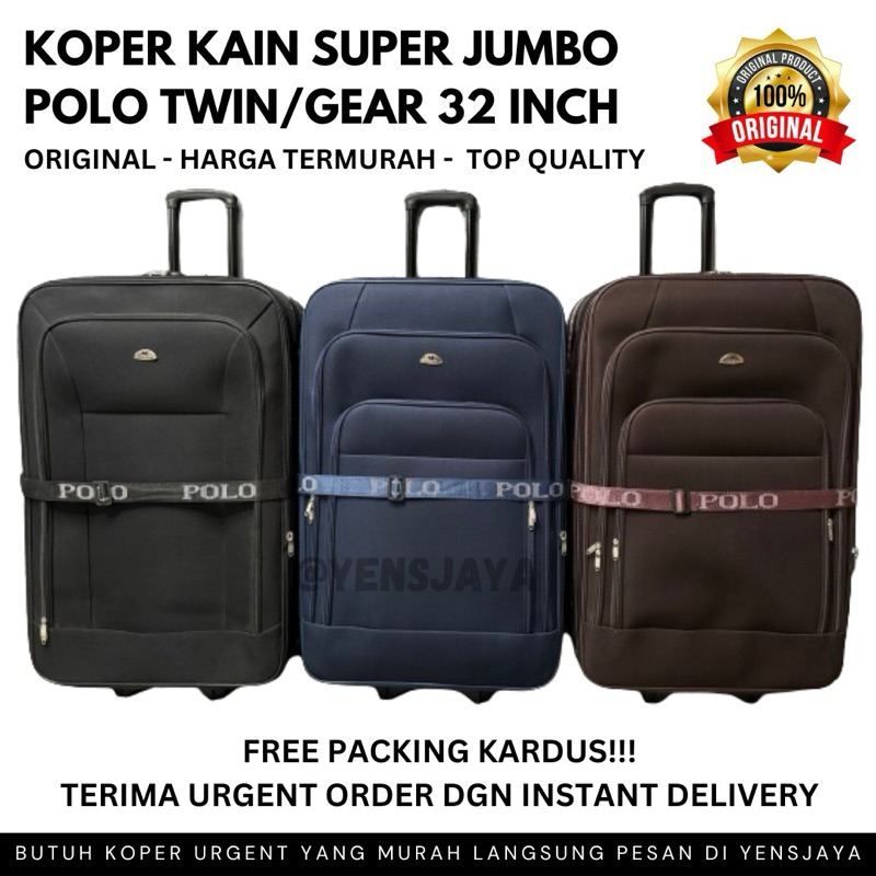 Jual [XTRA JUMBO] KOPER KAIN POLO 32 INCH / KOPER SUPER JUMBO / KOPER ...