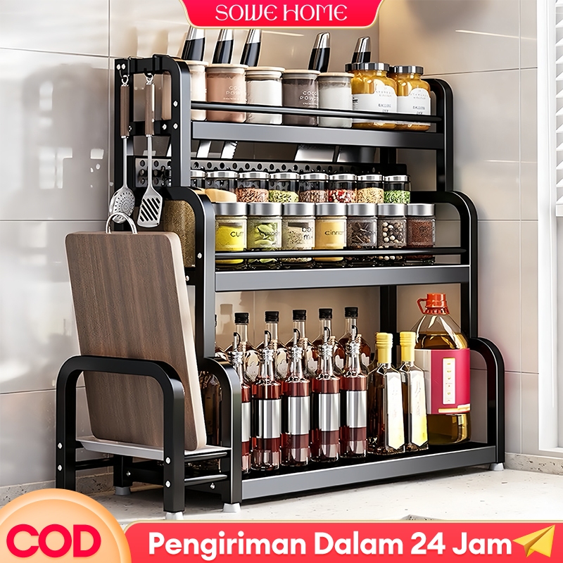 Jual Rak Bumbu Rak Dapur Stainless Steel Rak Bumbu Dapur Rak Susun ...