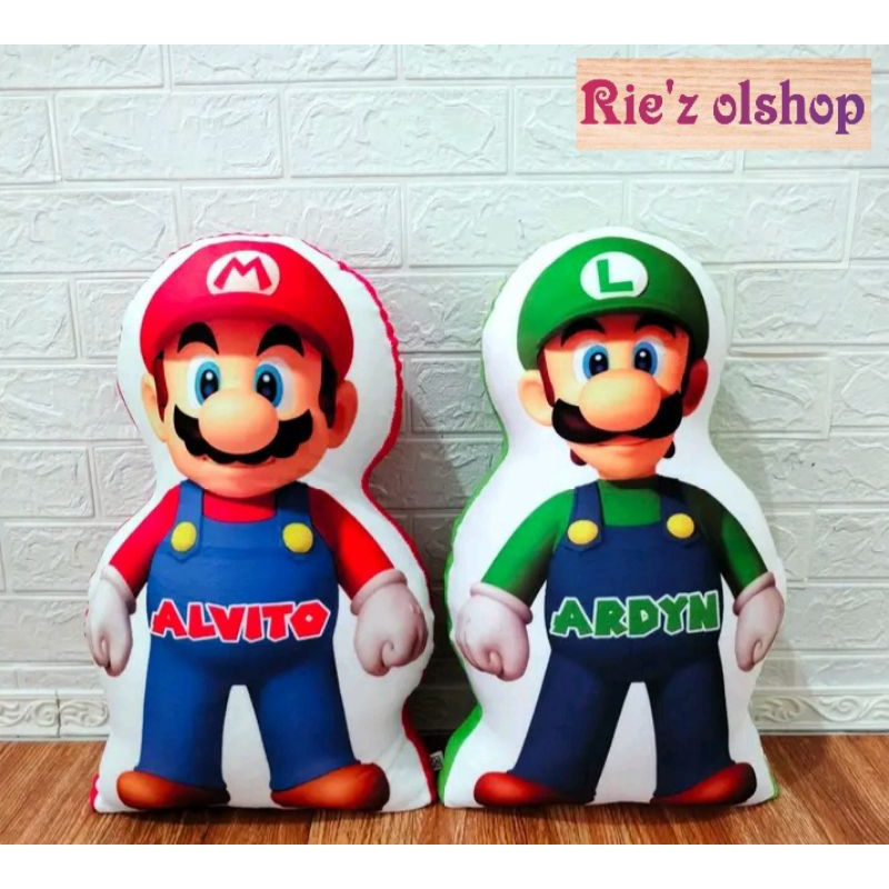 Jual BONEKA SUPER MARIO BROS PRINTING (FREE UKIR NAMA) / BANTAL SUPER ...
