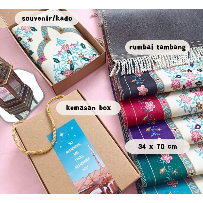 Jual HAMPERS GIFT / OKEH OLEH HAJI Sajadah Anak Kepala 3/4 Sajadah ...