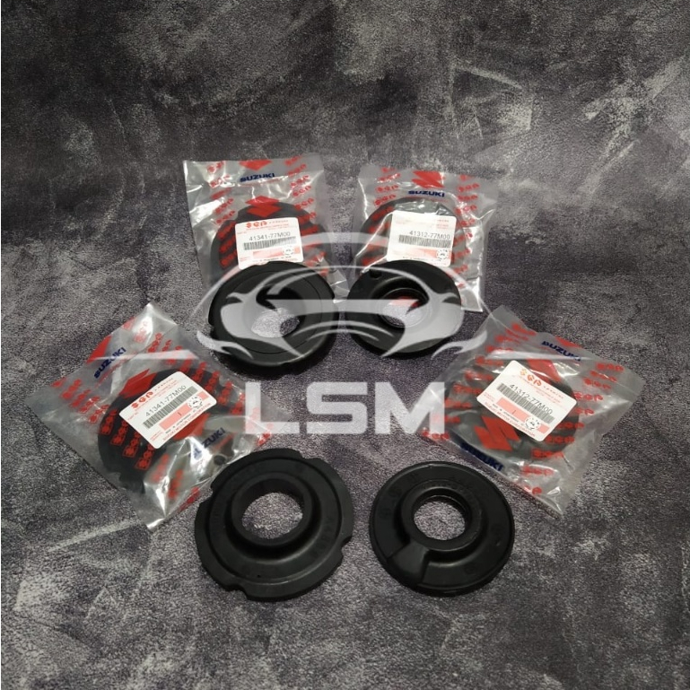 Jual Karet Tatakan Atas Bawah Per Keong Shock Breaker Belakang Ertiga Swift Splash 1Set 4Pcs ORI ...